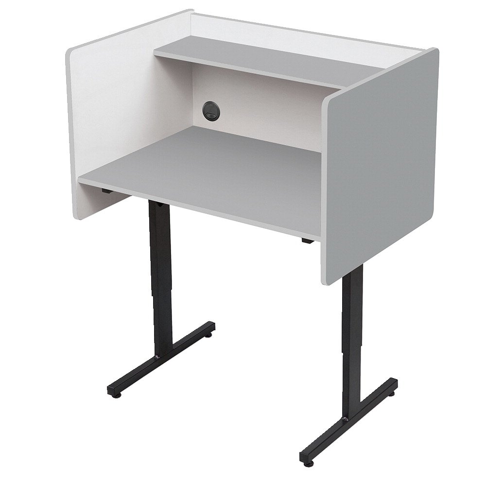 MOORECO 89789 Study Carrel, Gray