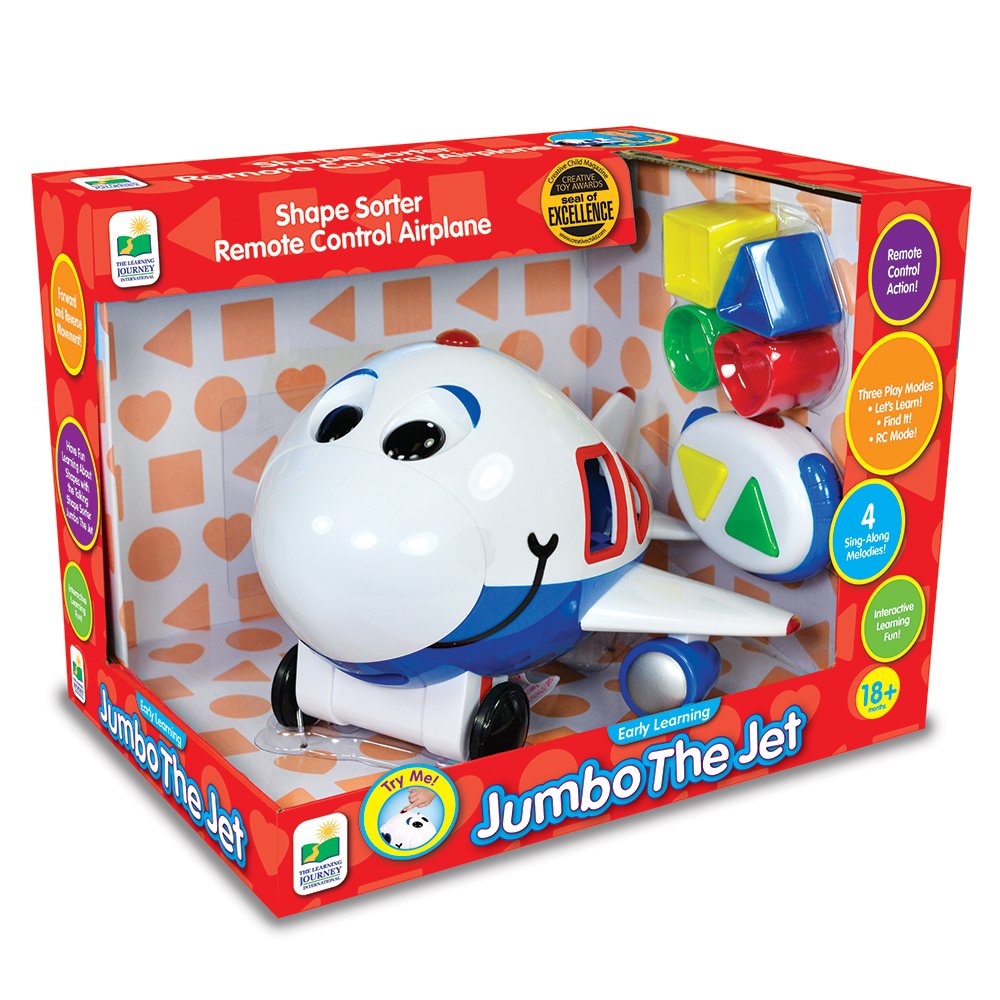 The Learning Journey Remote Control Shape Sorter, Jumbo The Jet Plane