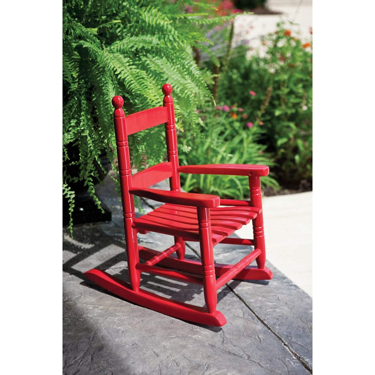 Classic Child's Porch Rocker - Red