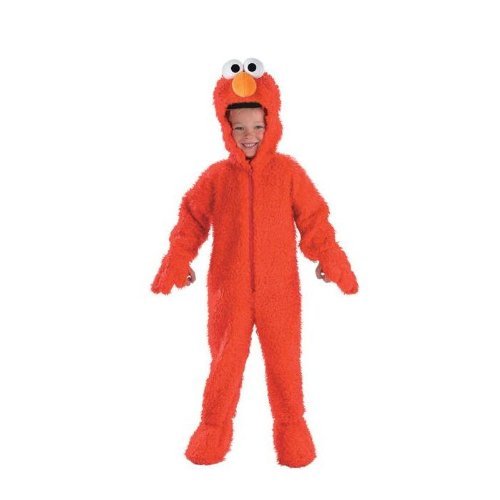 Disguise Elmo Deluxe Plush,Red, 2T (27-30 lbs.)