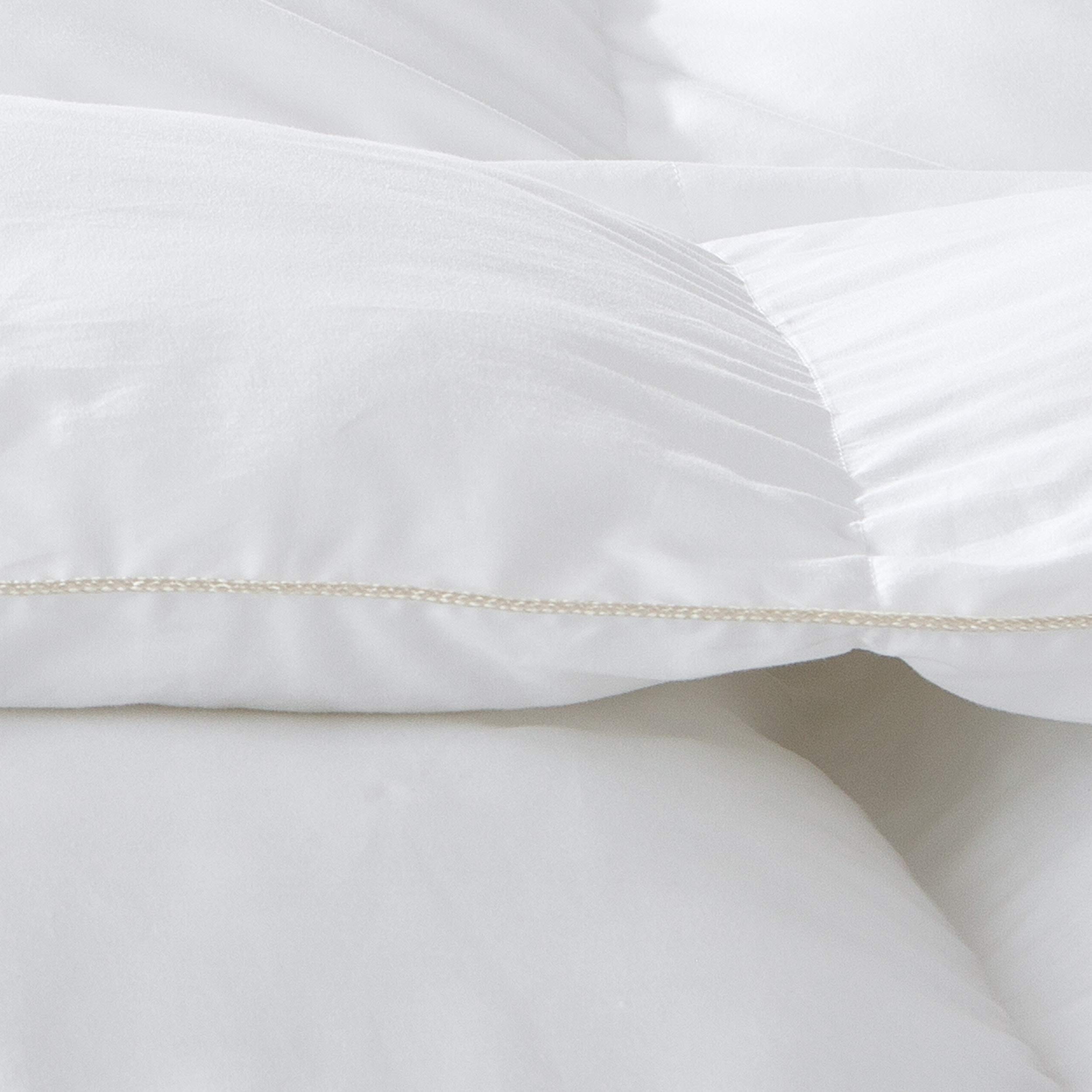 Premium All-Season King Size Luxury Siberian Goose Down Comforter Duvet Insert 1200 Thread Count 100% Egyptian Cotton Down Feather Comforter (King, White Solid)