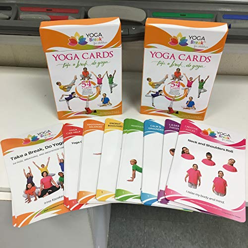 Kids Yoga Cards, 54 Educational Flash Card Deck for Children, 7 Sequences with Yoga Poses, Breathing Exercises, Meditations and Affirmations.