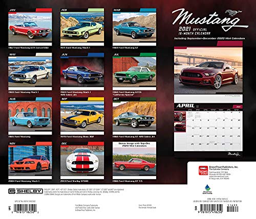 Mustang 2021 Calendar: Foil Stamped Cover