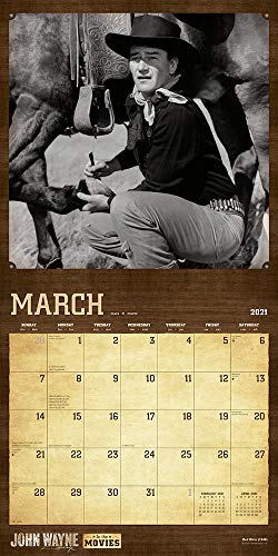 John Wayne in the Movies 2021 Calendar: Foil Stamped Cover