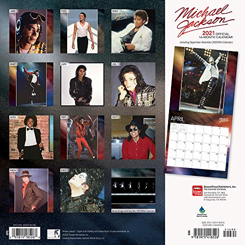 Michael Jackson 2021 Calendar: Foil Stamped Cover