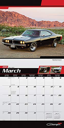 Dodge Charger 2021 Calendar: Foil Stamped Cover