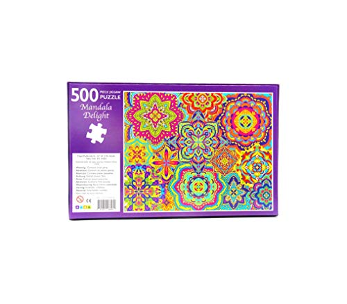Page Publications Collection Jigsaw Puzzles for Adults 500 Piece | Mandala Puzzles | Puzzles for Kids & Teens, Fun Educational Games for Family Game Night