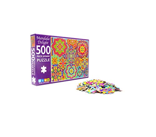 Page Publications Collection Jigsaw Puzzles for Adults 500 Piece | Mandala Puzzles | Puzzles for Kids & Teens, Fun Educational Games for Family Game Night