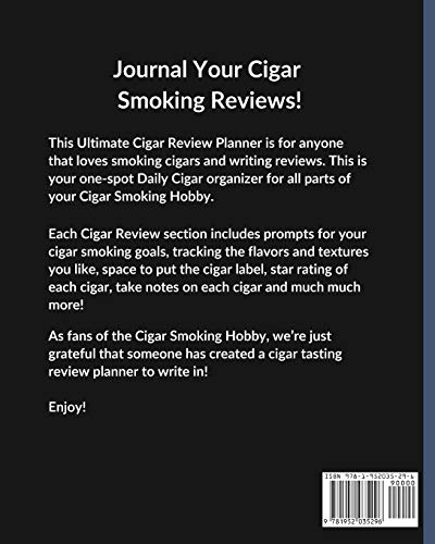 Steam Zealot Cigar Journal: Aficionado - Cigar Bar Gift - Cigarette Notebook - Humidor - Rolled Bundle - Flavors - Strength - Cigar Band - Stogies and Mash - Earthy