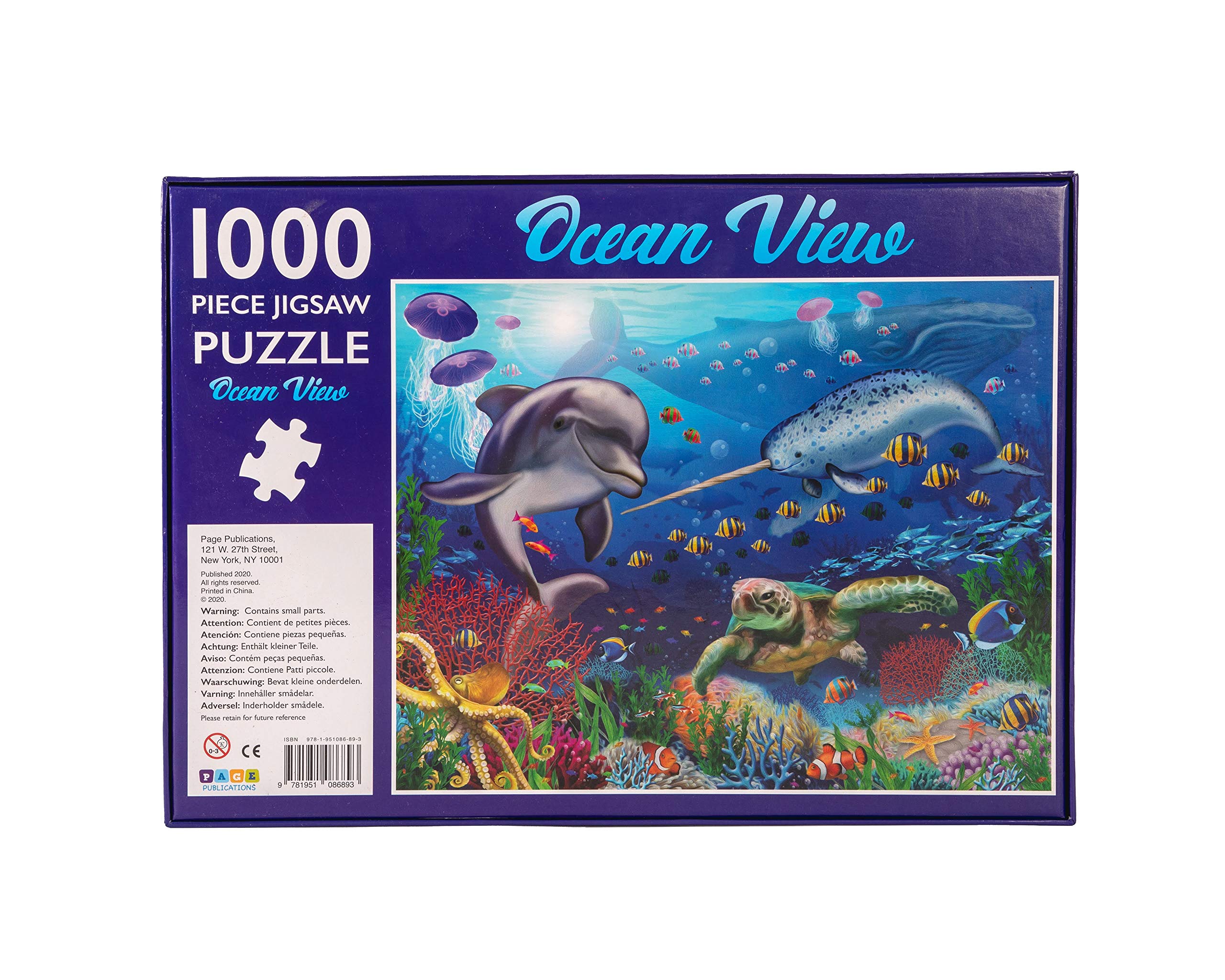 Page Publications Collection Jigsaw Puzzles for Adults 1000 Piece | Ocean View Puzzles | Puzzles for Kids & Teens, Fun Educational Games for Family Game Night