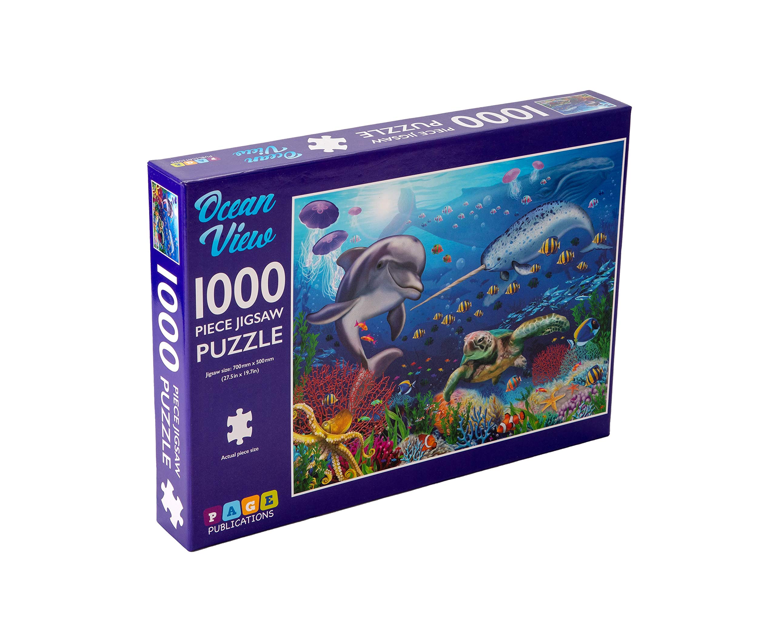 Page Publications Collection Jigsaw Puzzles for Adults 1000 Piece | Ocean View Puzzles | Puzzles for Kids & Teens, Fun Educational Games for Family Game Night