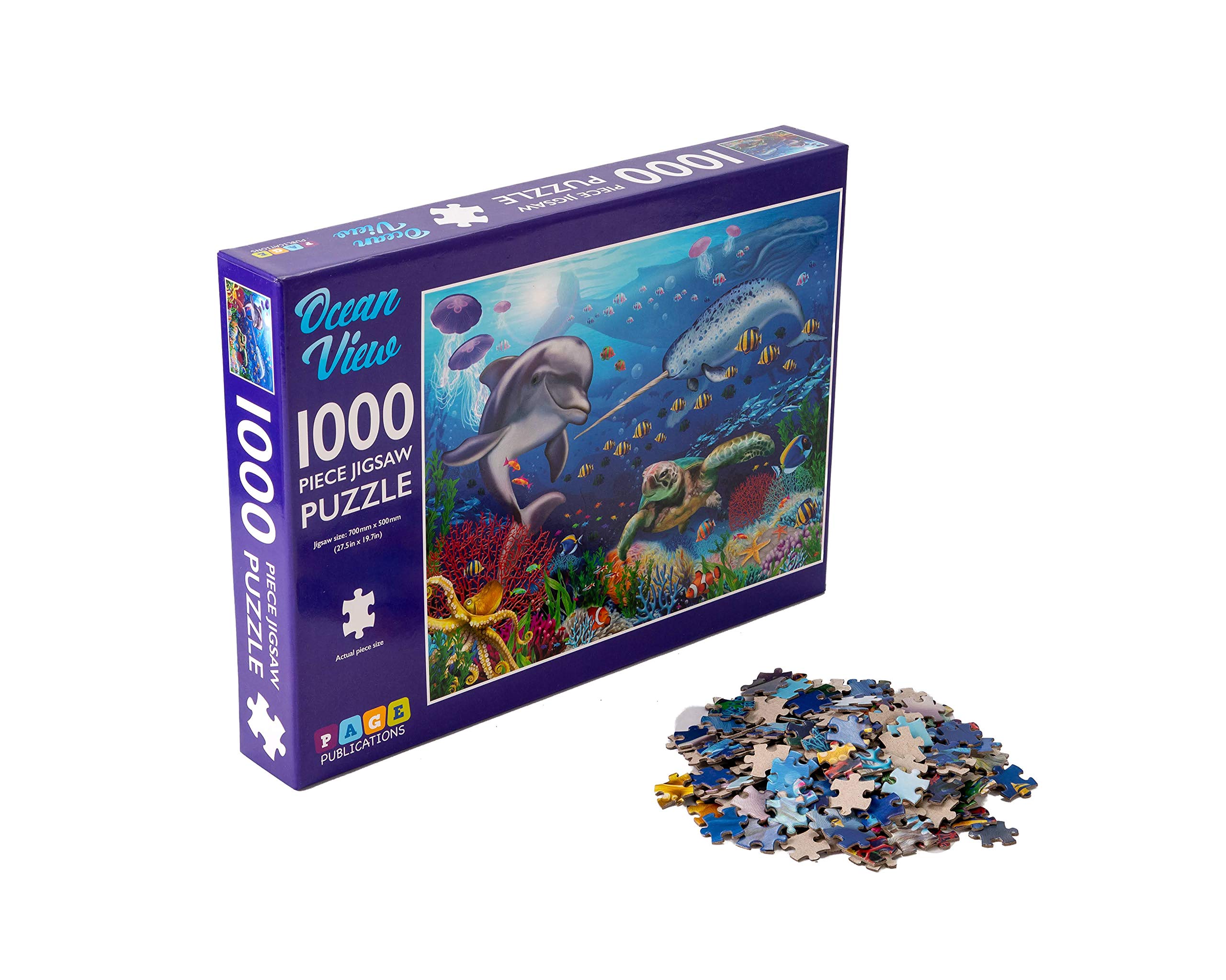 Page Publications Collection Jigsaw Puzzles for Adults 1000 Piece | Ocean View Puzzles | Puzzles for Kids & Teens, Fun Educational Games for Family Game Night