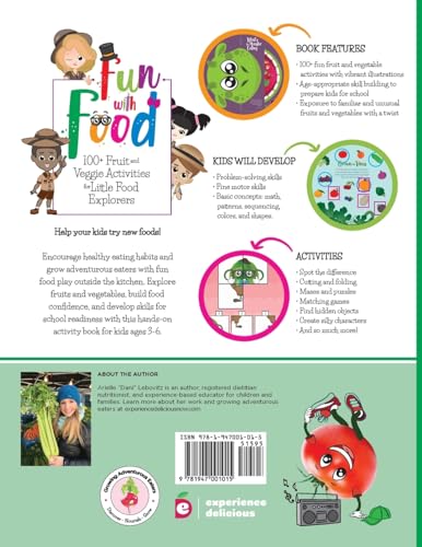 Fun With Food: 100+ Fruit and Veggie Activities for Little Food Explorers - An Interactive Activity Book for Kids Ages 3-6 (Growing Adventurous Eaters)