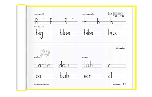 Learning Without Tears - My Printing Book Student Workbook, Current Edition - Handwriting Without Tears Series - 1st Grade Writing Book - Letters, Language Arts Lessons - for School or Home Use