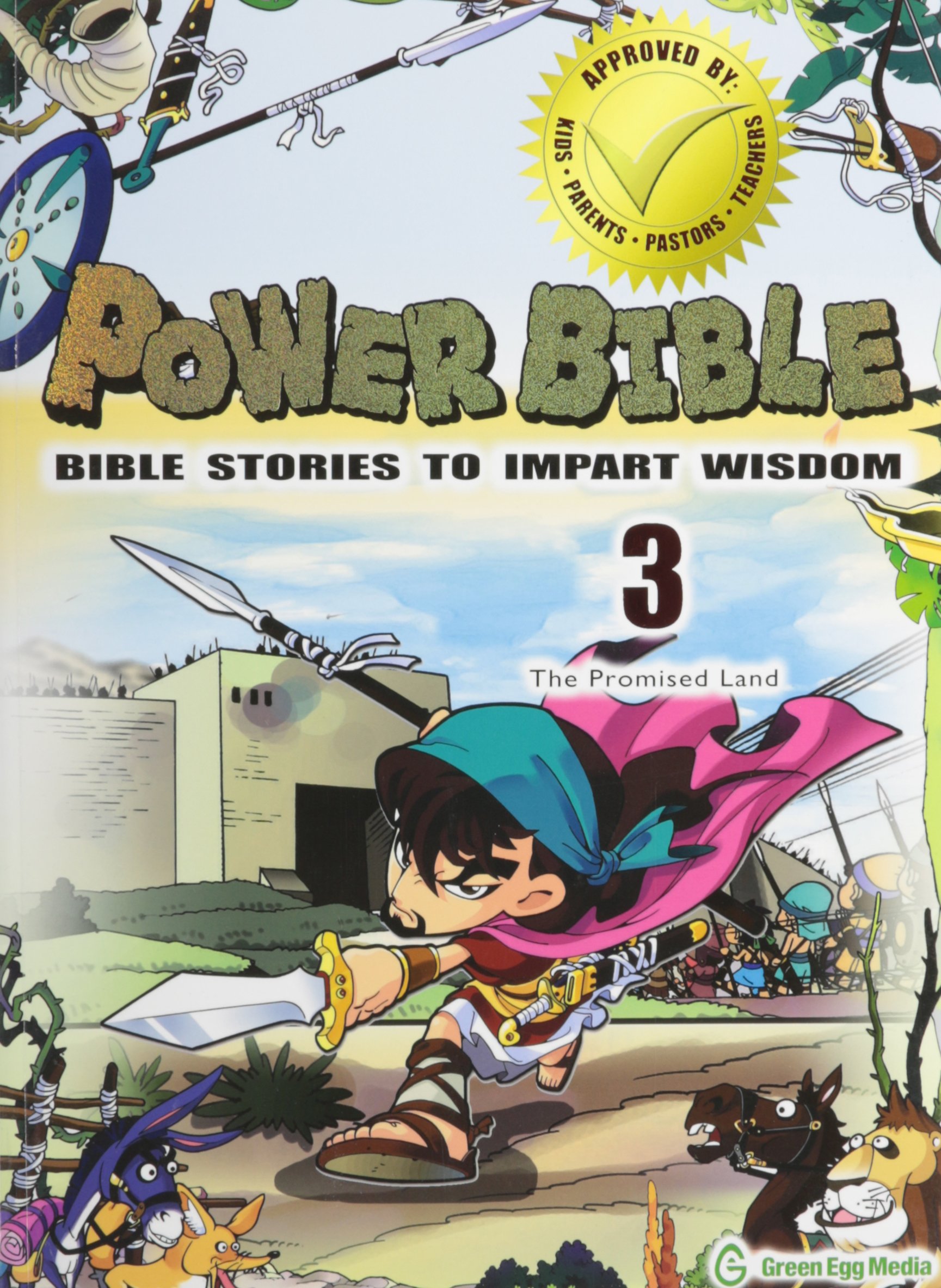 Power Bible #1-6 - Old Testament Set - Kids Comic Bible - Green Egg Media