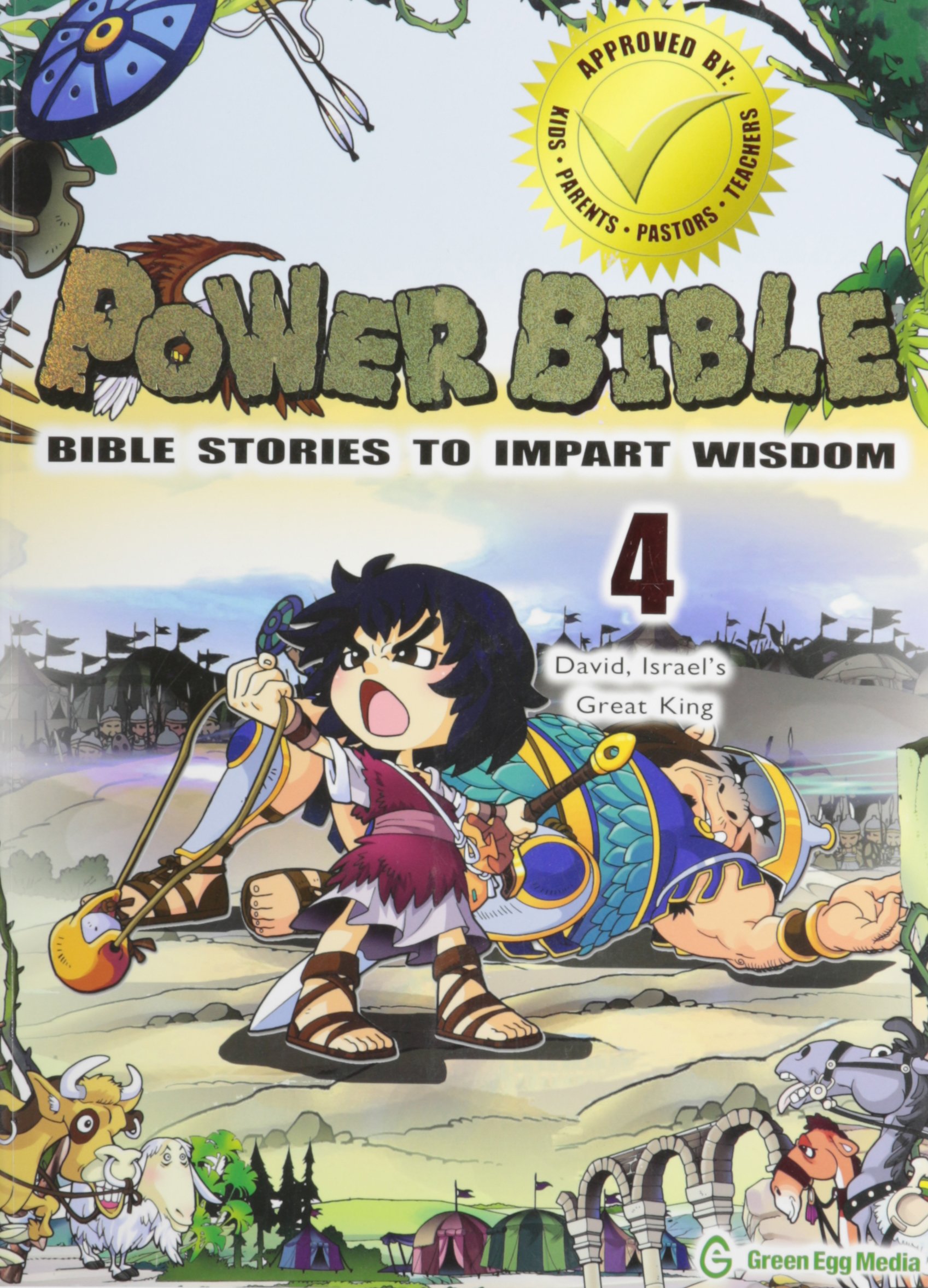 Power Bible #1-6 - Old Testament Set - Kids Comic Bible - Green Egg Media