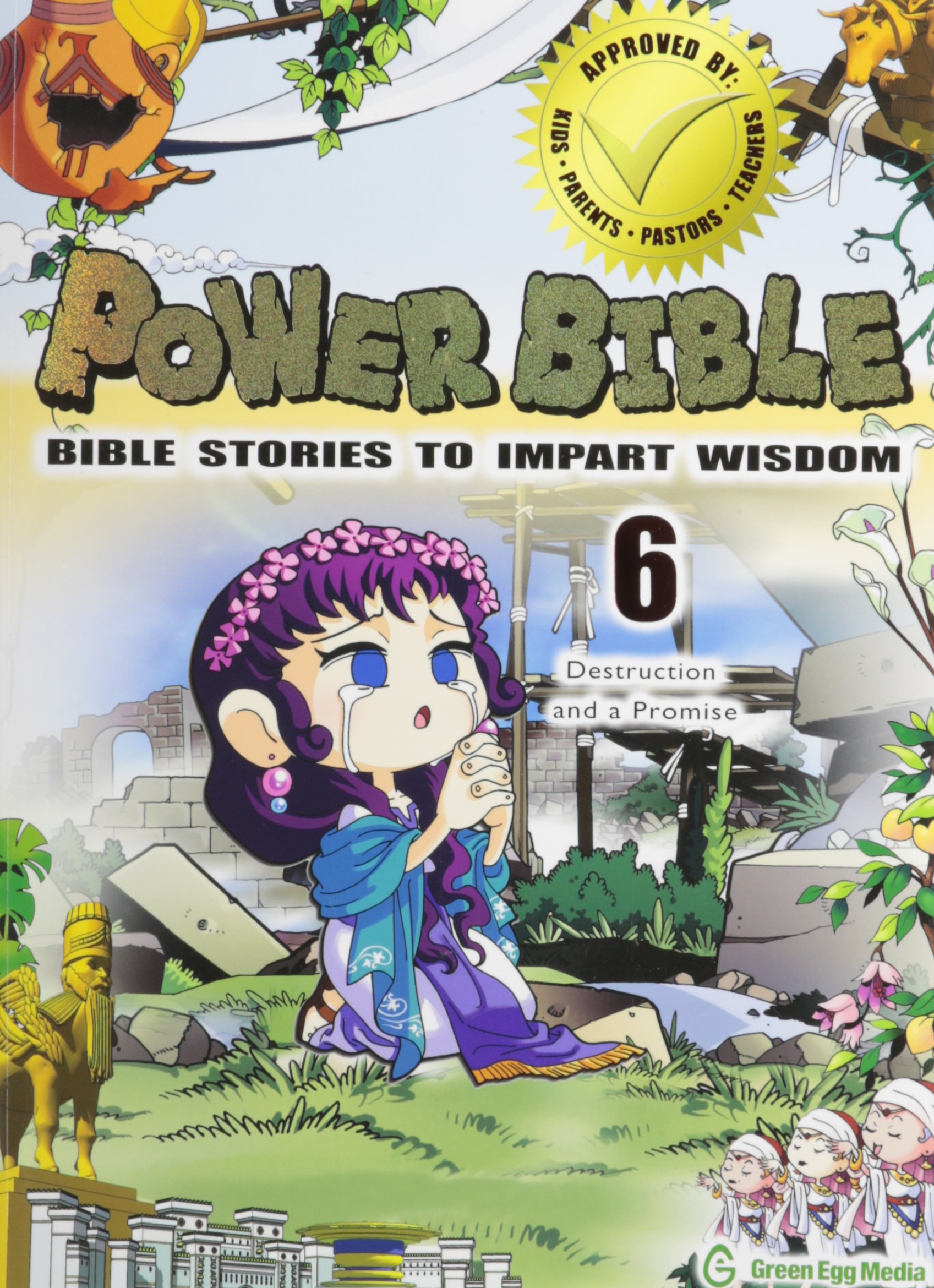 Power Bible #1-6 - Old Testament Set - Kids Comic Bible - Green Egg Media