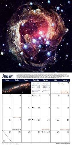 The Universe 2021 Astronomy Wall Calendar: Images from NASA's Hubble Space Telescope (12" x 12")