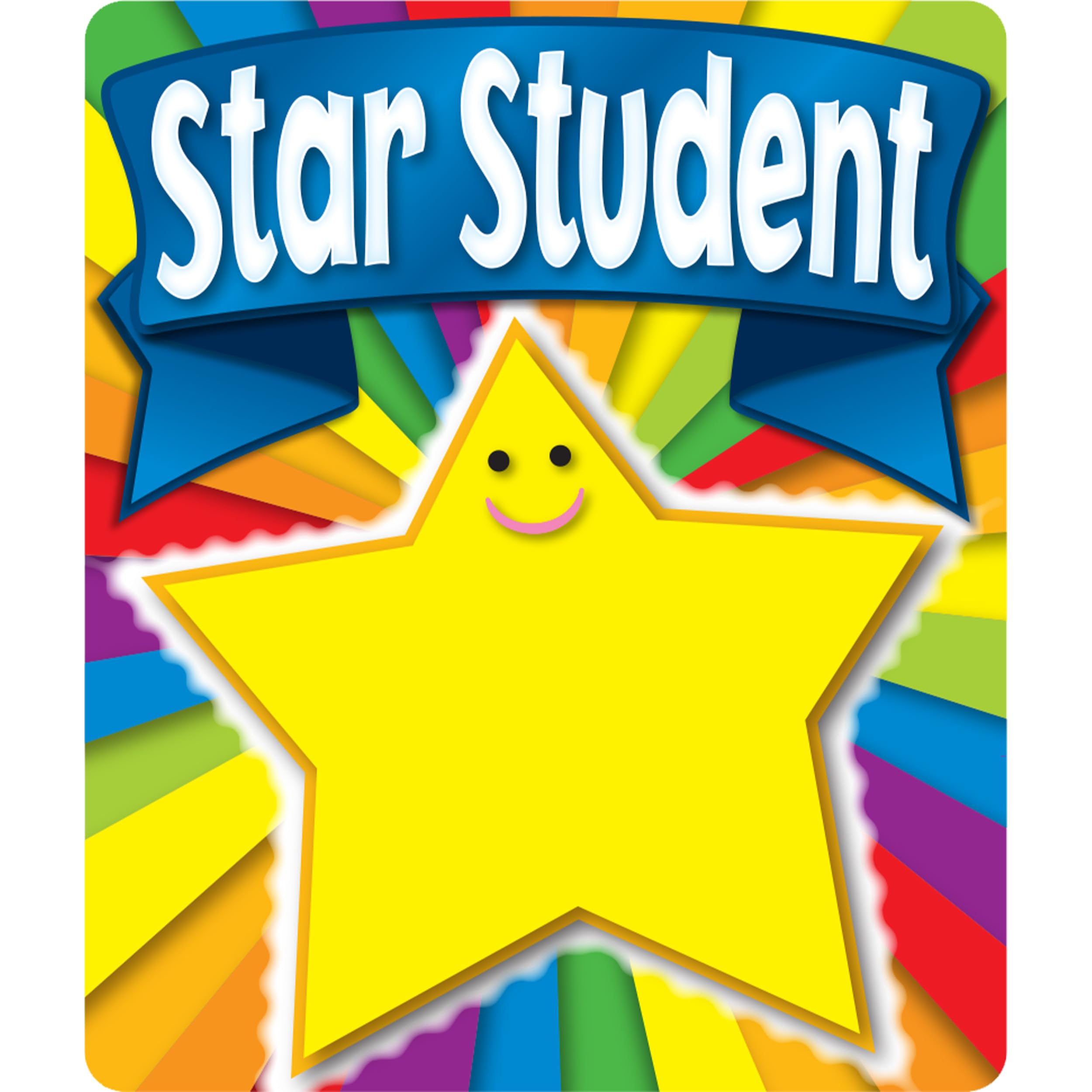 Carson Dellosa 24 Rainbow Star Stickers for Kids, 6 Sheets of Incentives with Positive Affirmations for Prizes, Reward Chart, School Supplies for Teachers, Classroom Must Haves