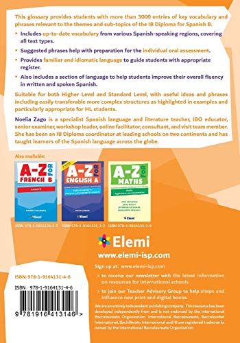 A-Z for Spanish B: Essential vocabulary organized by topic for IB Diploma