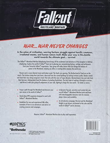 Modiphius Entertainment Fallout Wasteland Warfare Core Rulebook RPG for Adults, Family and Kids 13 Years Old and Up (Licensed RPG)
