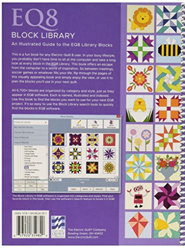 Electric Quilt EQ8 Block Library Book, Duneach
