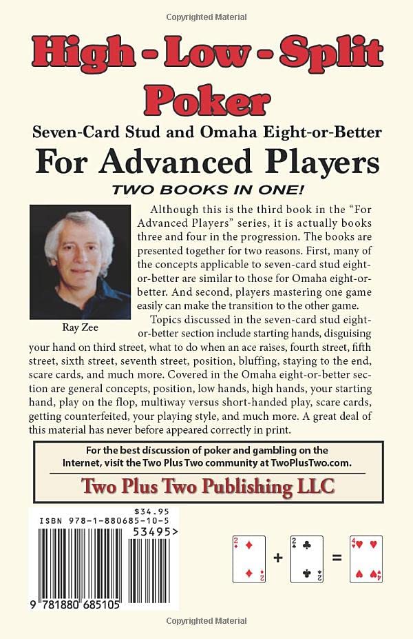 High Low Split Poker for Advanced Players: Seven Card Stud and Omaha Eight or Better (For Advanced Players Series)