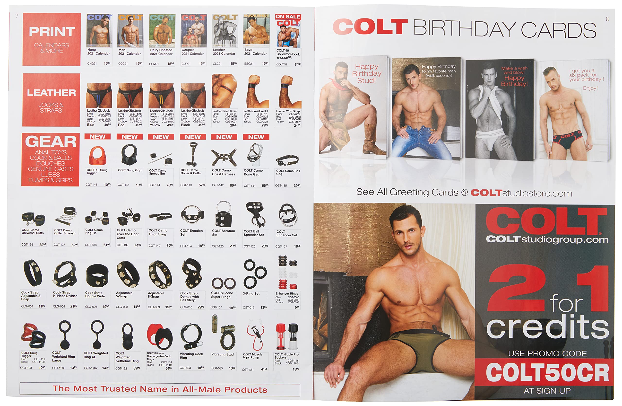 Colt Couples 2021 Calendar