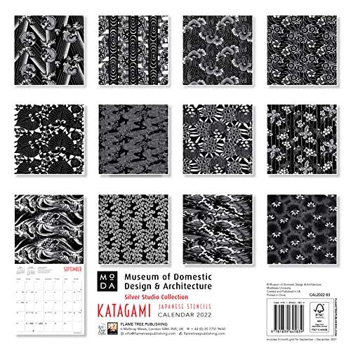 MoDA Japanese Stencils: Katagami Wall Calendar 2022 (Art Calendar)