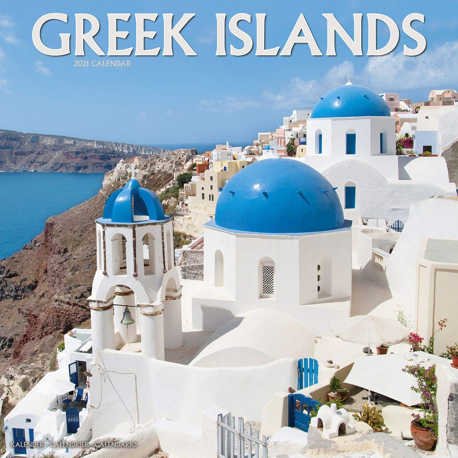 Greek Island Calendar - Greek Islands Calendar - Calendars 2020 - 2021 Wall Calendars - Photo Calendar - Greek Islands 16 Month Wall Calendar by Avonside