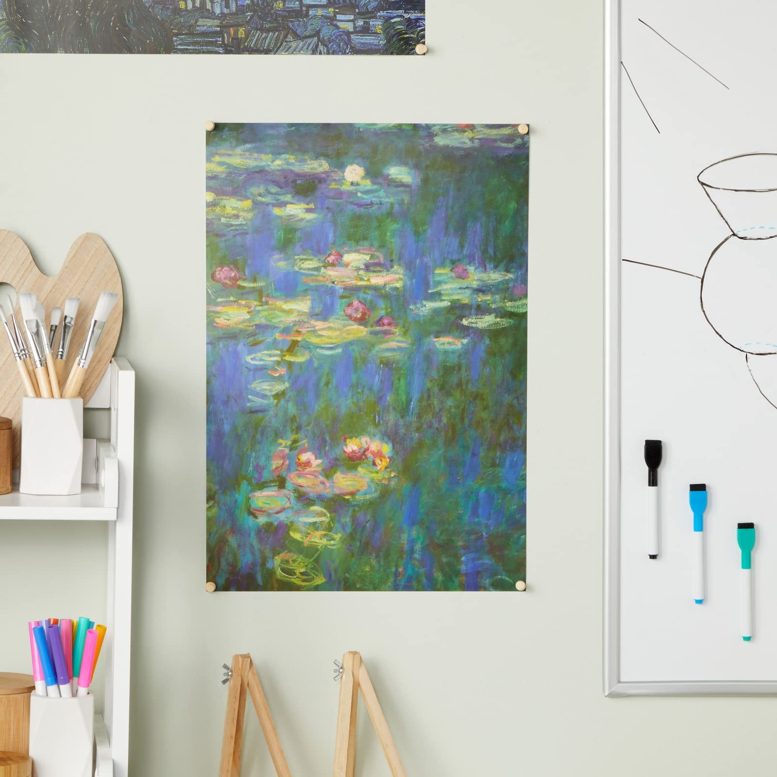 The Gifted Stationery 20 Pack Impressionist Artist Posters for Office, Dorm, Apartment, 13x19 in
