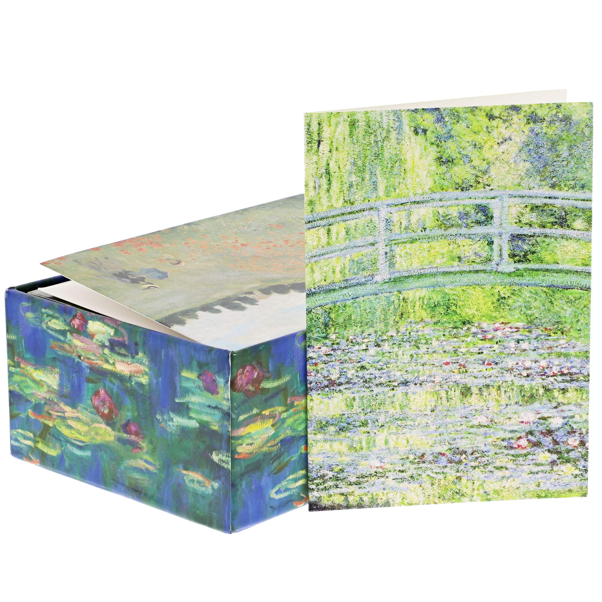 The Gifted Stationery 36-Count Assorted Box All Occasion Greeting Cards with Envelopes, Notecards, Artistic Design Inspired by Monet Painting, 5 x 3.5 in