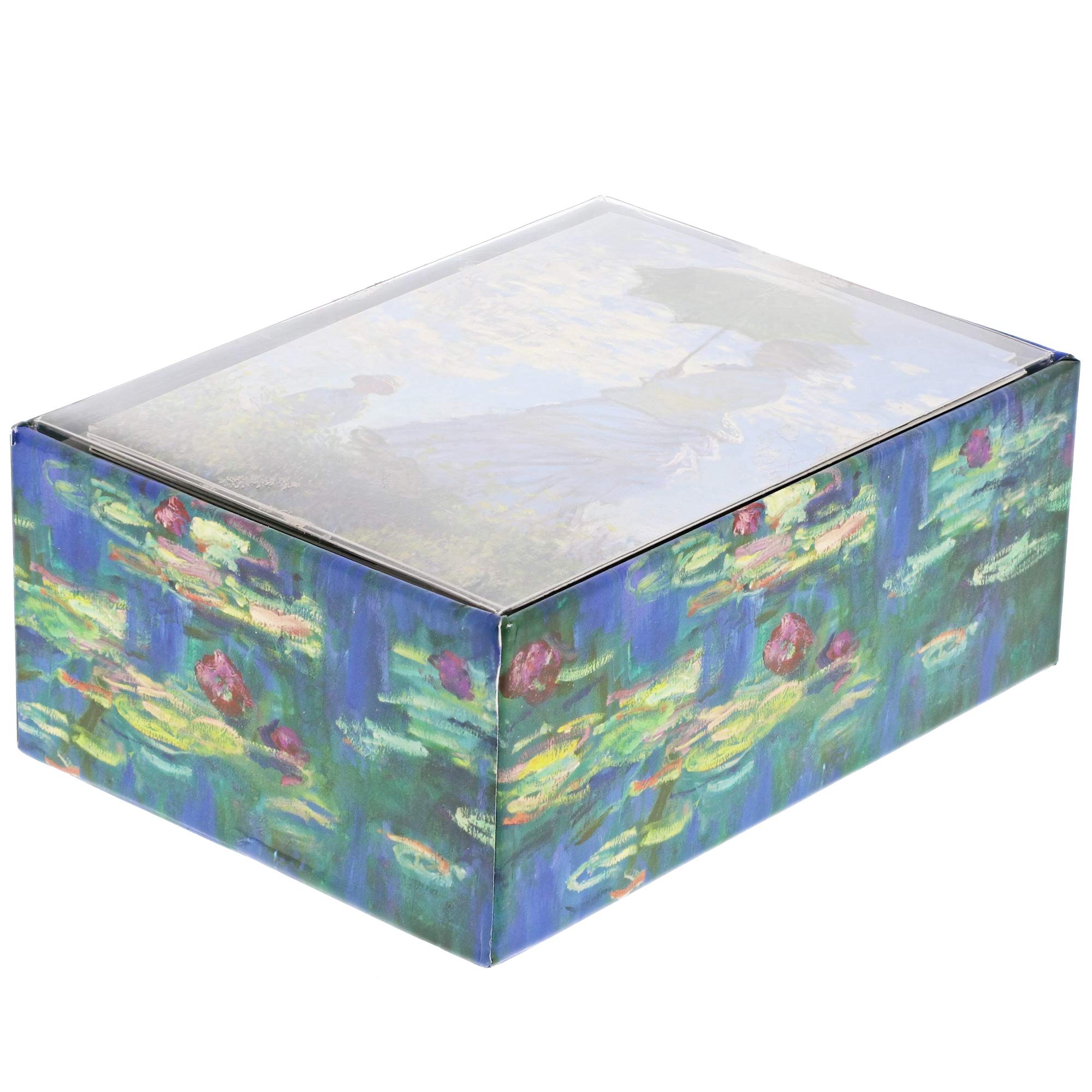 The Gifted Stationery 36-Count Assorted Box All Occasion Greeting Cards with Envelopes, Notecards, Artistic Design Inspired by Monet Painting, 5 x 3.5 in