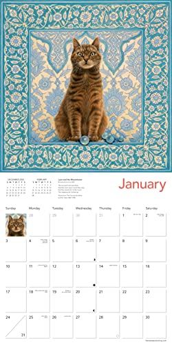 Ivory Cats by Lesley Anne Ivory Wall Calendar 2021 (Art Calendar)