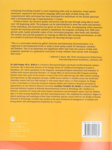 A Complete ABA Curriculum for Individuals on the Autism Spectrum with a Developmental Age of 3-5 Years: A Step-by-Step Treatment Manual Including ... of Development Using ABA: Beginning Skills)