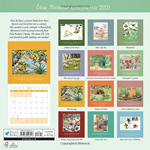 Elsa Beskow Calendar 2021: 2021