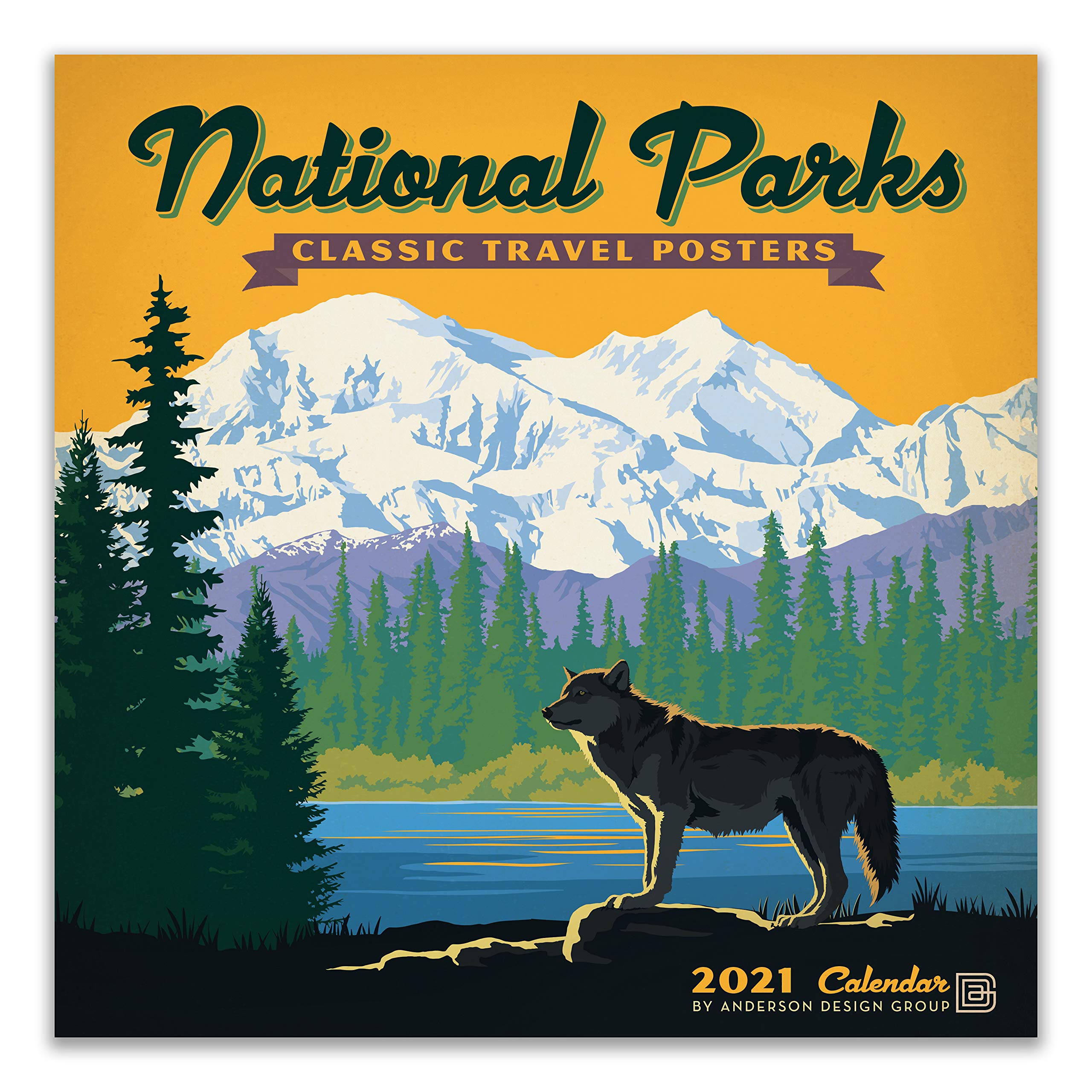 National Parks Classic Posters 2021 Wall Calendar