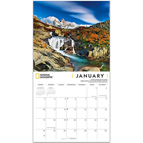 National Geographic Waterfalls 2021 Wall Calendar