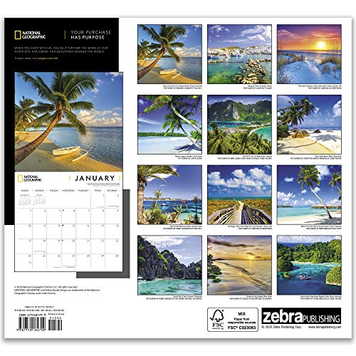 National Geographic Islands 2021 Wall Calendar