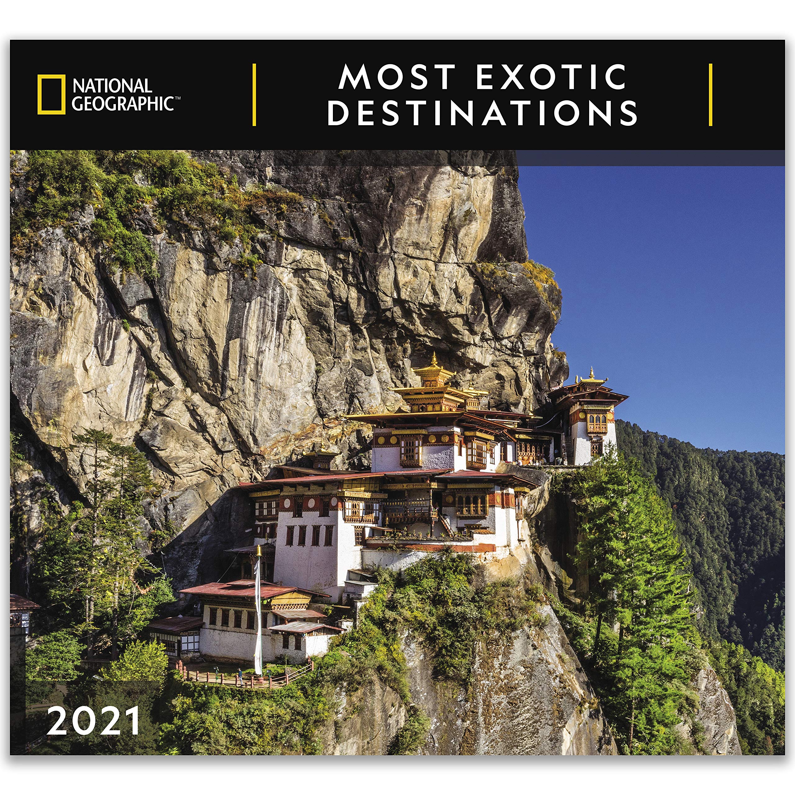 National Geographic Most Exotic Destinations 2021 Wall Calendar