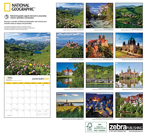 National Geographic Germany 2019 Wall Calendar