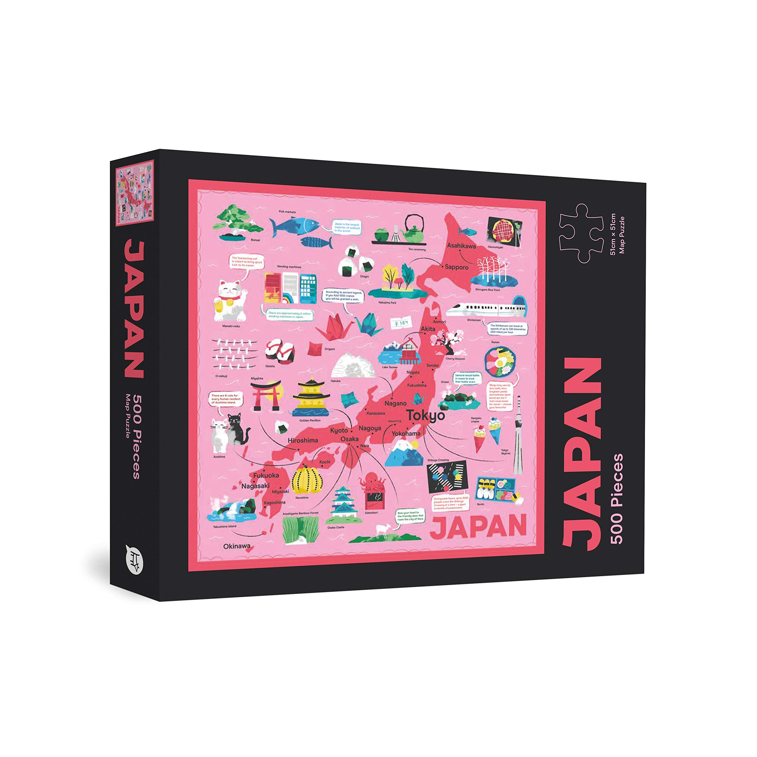 Japan Map 500 Piece Puzzle
