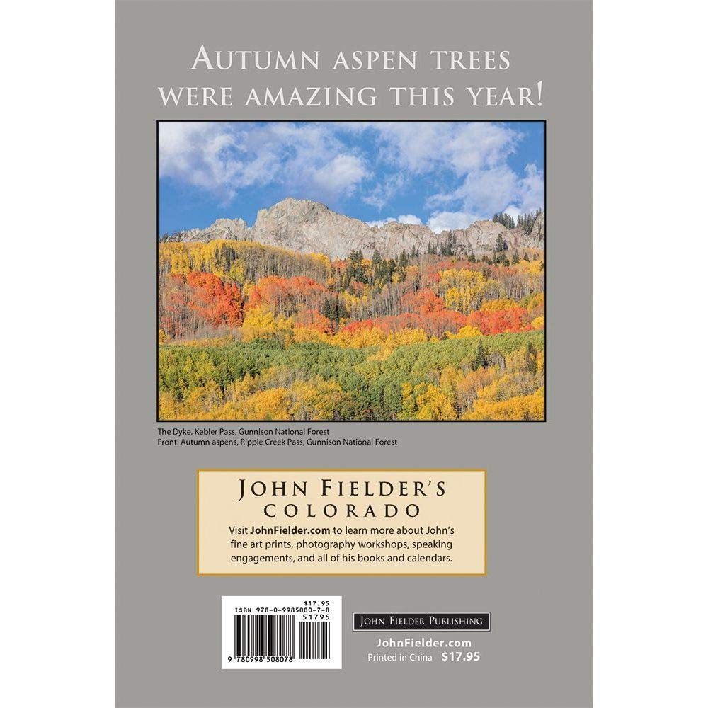 John Fielder's Colorado 2021 Scenic Engagement Calendar
