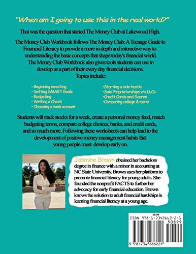 The Money Club: A Teenage Guide to Financial Literacy Workbook