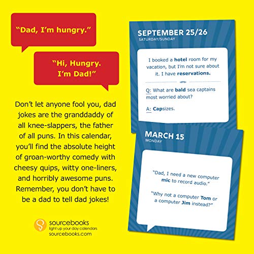 2021 Dad Jokes Boxed Calendar: 365 Days of Punbelievable Jokes (Daily Calendar, Joke Calendar for Him, Desk Gift for Her)