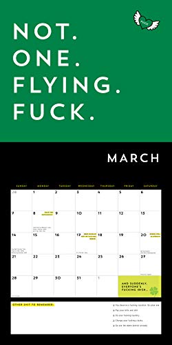 A F*cking 2021 Calendar: Get Your Sh*t Together This Year - Includes Stickers! (Funny Monthly Calendar, White Elephant Gag Gift for Adults)
