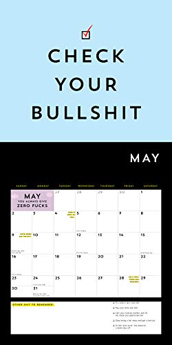 A F*cking 2021 Calendar: Get Your Sh*t Together This Year - Includes Stickers! (Funny Monthly Calendar, White Elephant Gag Gift for Adults)
