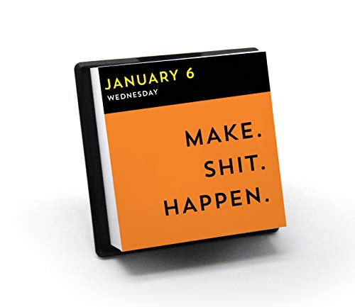A F*cking 2021 Boxed Calendar: A daily dose of zero f*cks (Funny Daily Calendar, White Elephant Gag Gift, Desk Gift for Adults)