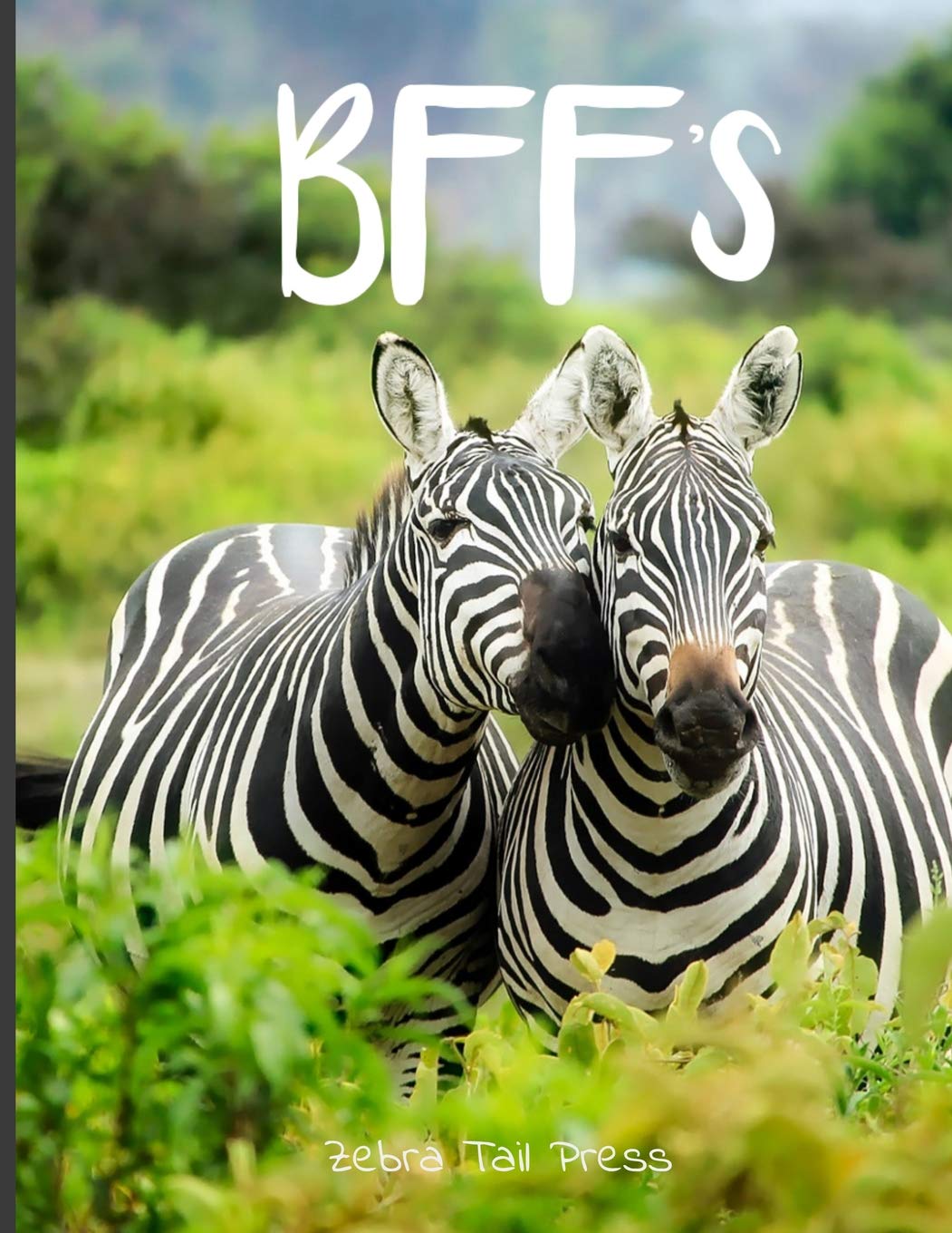 BFF's: Notebook journal for girls & kids who love zebras & animals. 8.5" x 11", wide ruled, 100 pages, 1 subject (Love Zebras Notebooks)