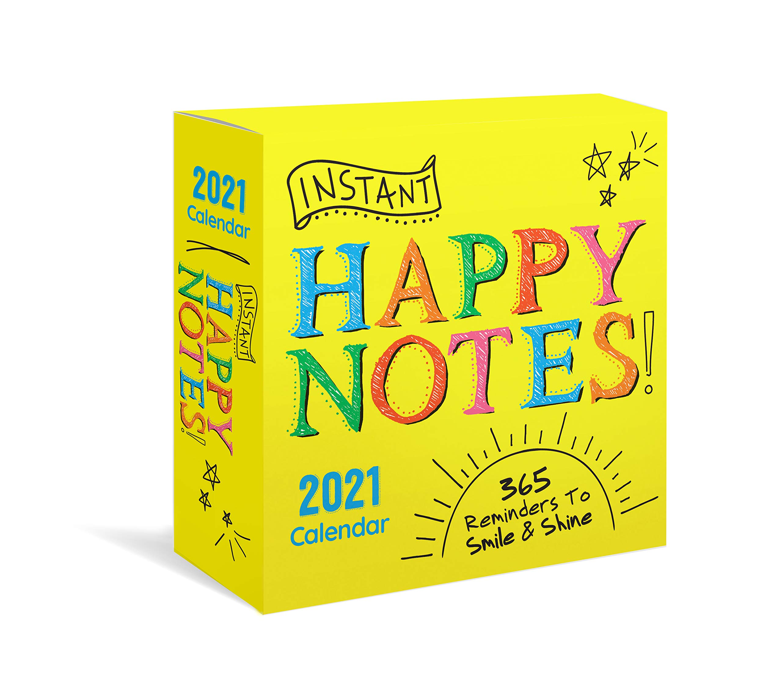 2021 Instant Happy Notes Boxed Calendar: 365 Reminders to Smile and Shine! (Happiness Daily Calendar, Inspirational Gift for Women, Desk Gift for Him)